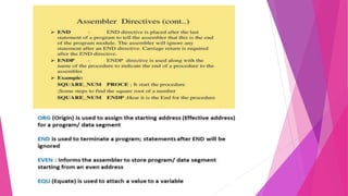 Introduction to Assembly Language | PPTX