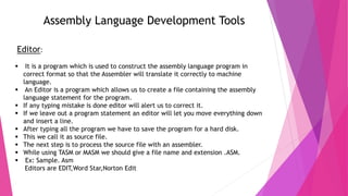 Introduction to Assembly Language | PPTX