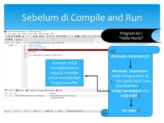 Algoritma dan Pemrograman C++ | PPTX