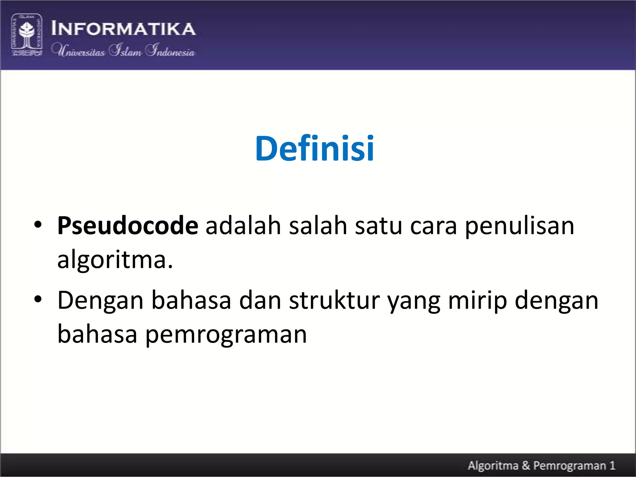 Algoritma dan Pemrograman C++ (Pseudocode & Flowchart) | PDF