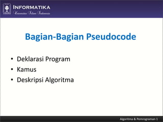 Algoritma dan Pemrograman C++ (Pseudocode & Flowchart) | PDF