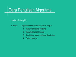 Pengantar Algoritma dan Pemrograman | PPT