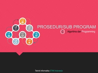 Procedure dalam pemrograman | PPTX