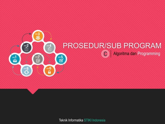 Procedure dalam pemrograman | PPTX