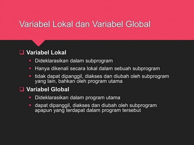 Procedure dalam pemrograman | PPTX