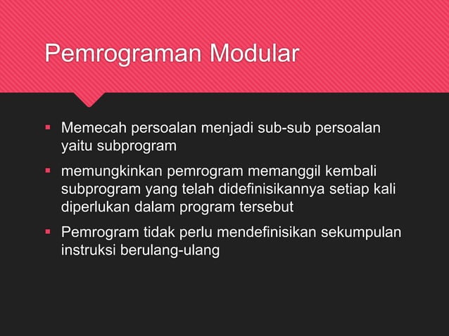 Procedure dalam pemrograman | PPTX