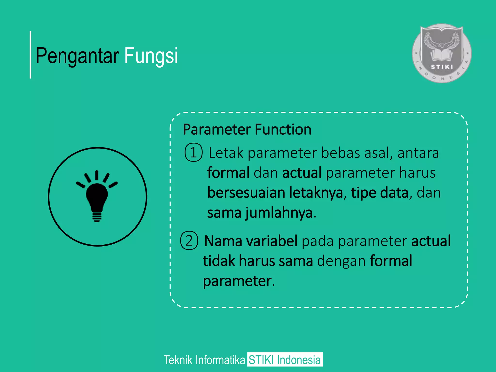 Function dalam pemrograman | PPT