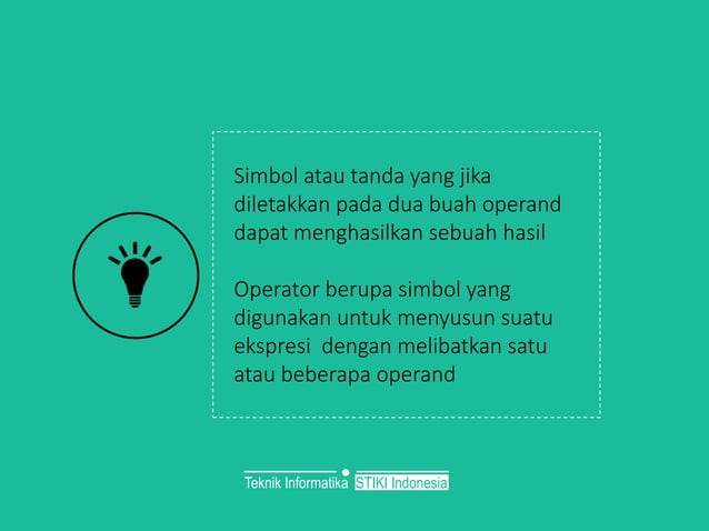 Operator dalam Pemrograman | PPT