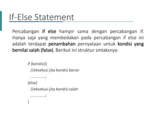 Kondisi Percabangan | PPT