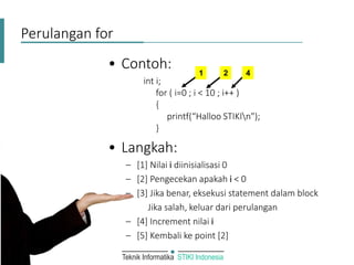Kondisi Perulangan dalam pemrograman | PPT