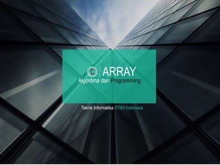 Array dalam pemrograman | PPTX