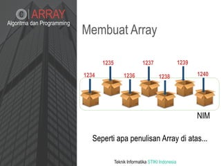 Array dalam pemrograman | PPT
