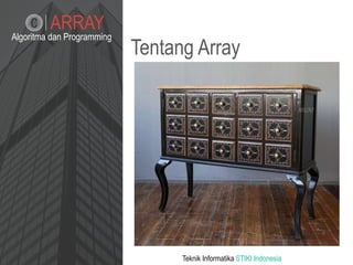 Array dalam pemrograman | PPTX