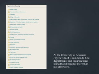 Not just for the classroom: Using Blackboard Learn in employee training ...
