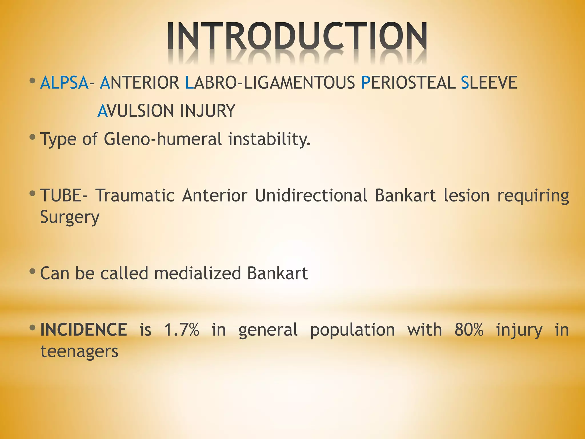 Alpsa lesion | PPTX