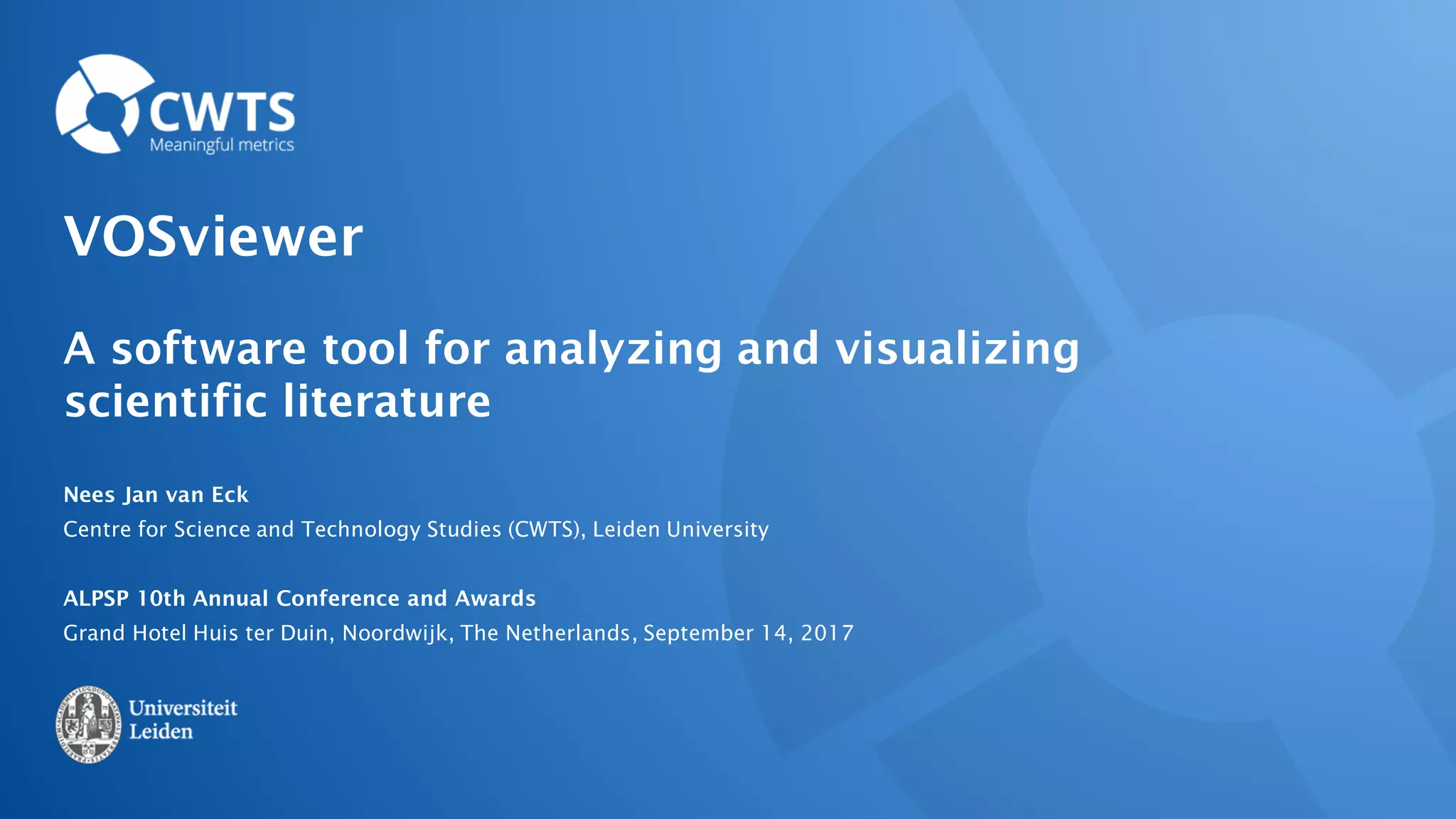 VOSviewer: A software tool for analyzing and visualizing scientific ...