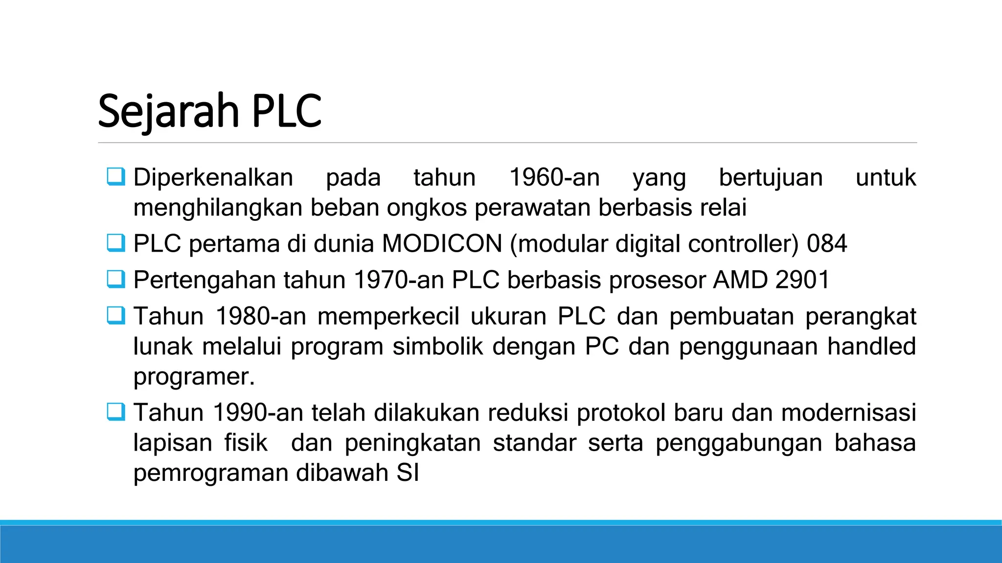 Pengenalan PLC pada Matakuliah Otomasi Industri | PPTX
