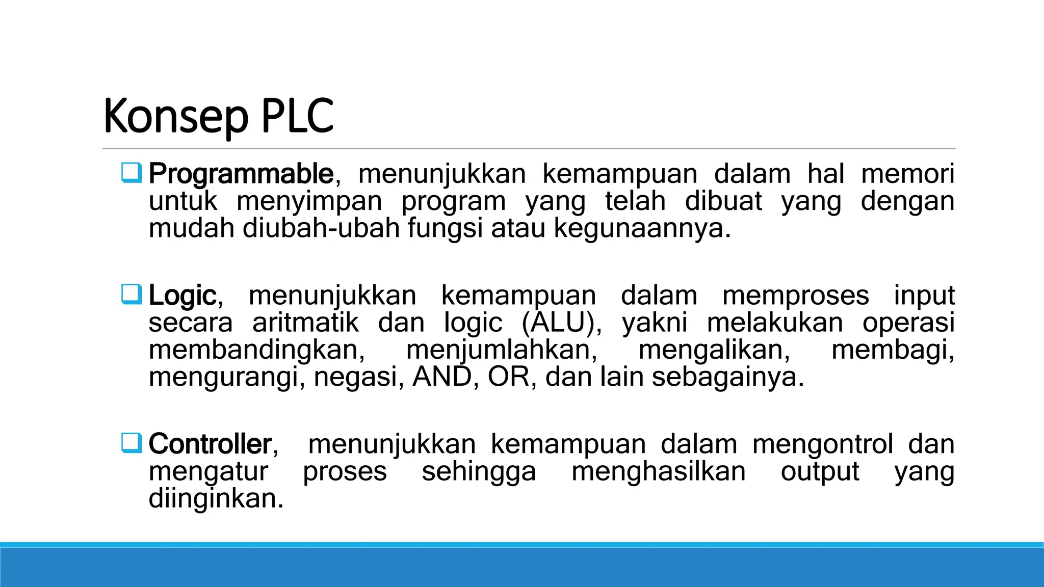 Pengenalan PLC pada Matakuliah Otomasi Industri | PPTX