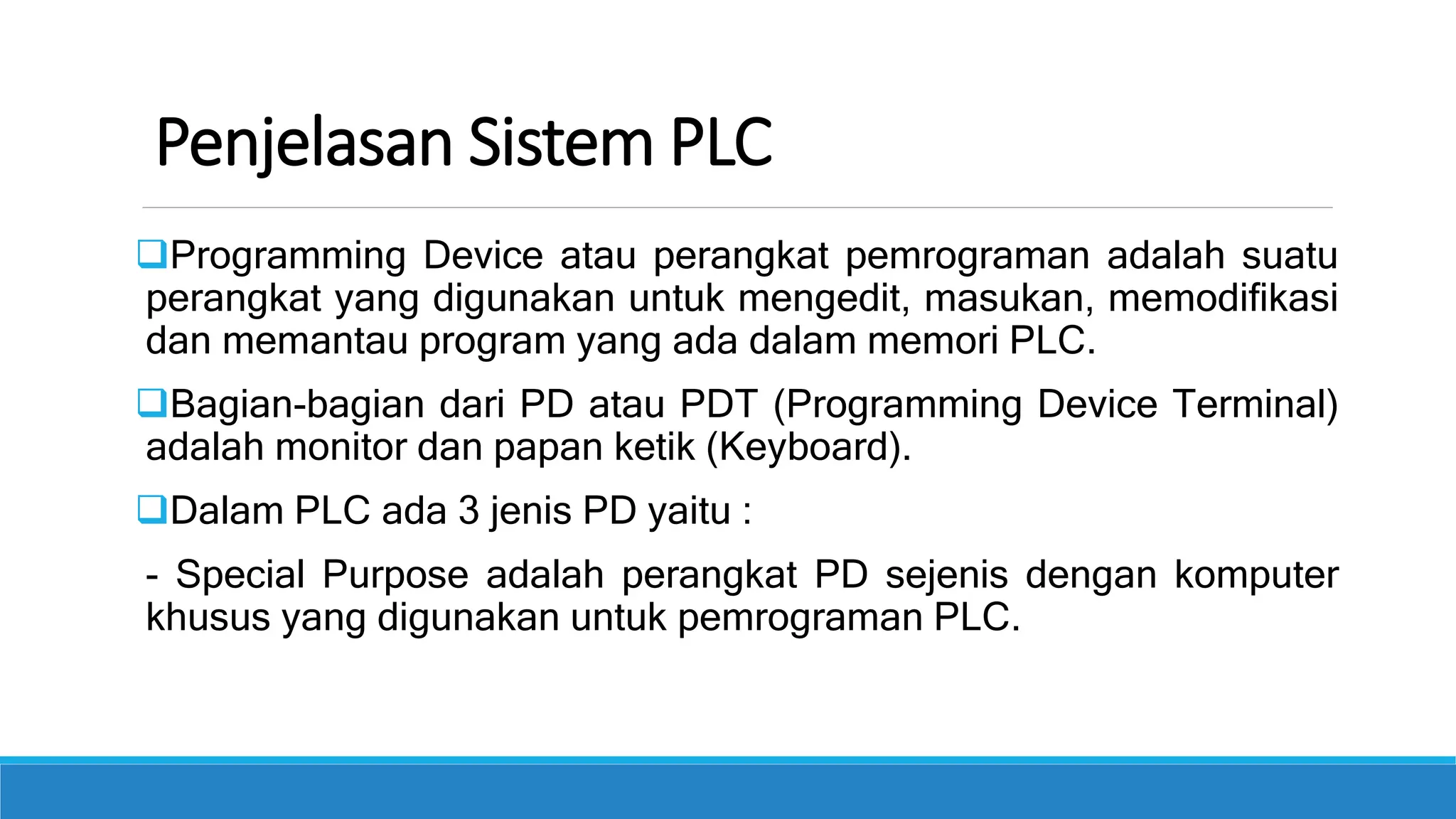 Pengenalan PLC pada Matakuliah Otomasi Industri | PPTX