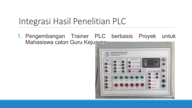 Pengenalan PLC pada Matakuliah Otomasi Industri | PPTX