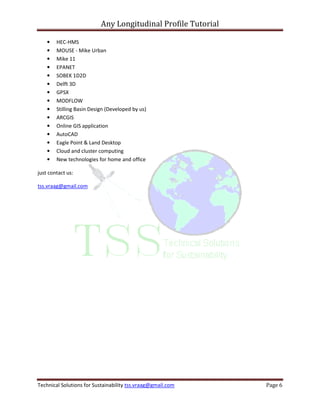 Any Longitudinal Profile tutorial | PDF