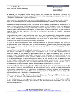 Executive Profile 2014 | PDF