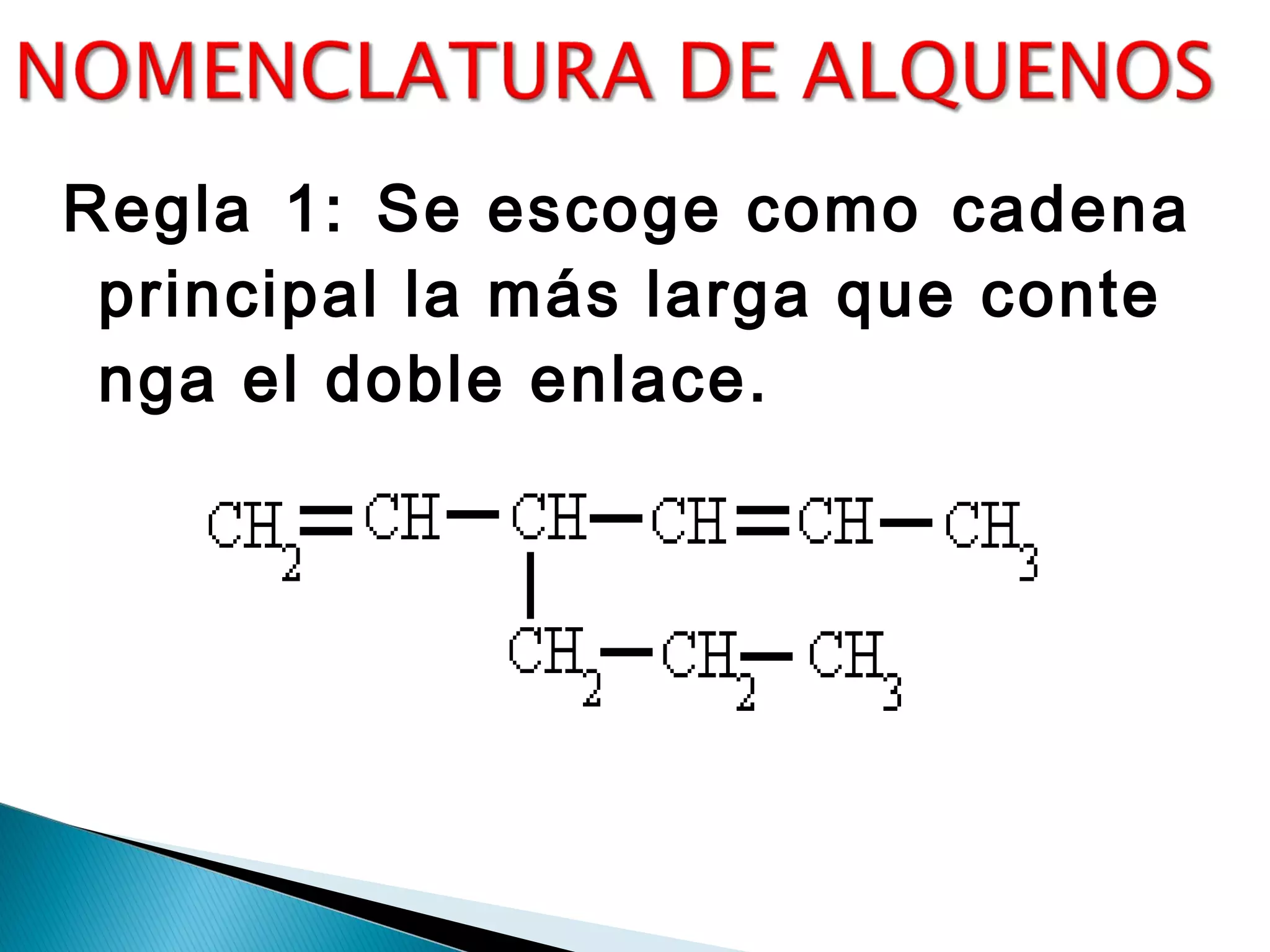 ALQUENOS: CARACTERÍSTICAS Y NOMENCLATURA. Lic Javier Cucaita | PPT