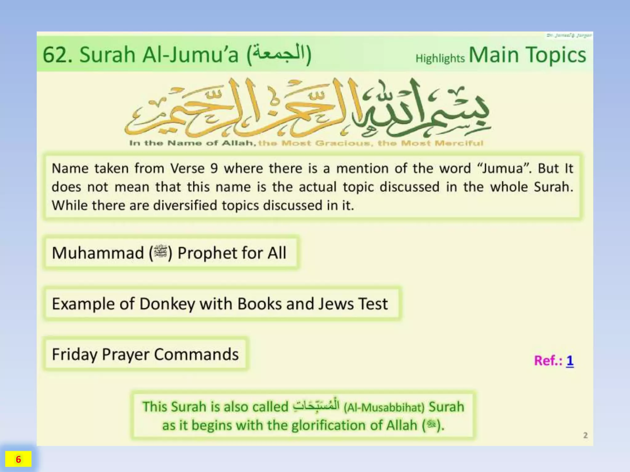 Al Quran Learning Outlines | PPT