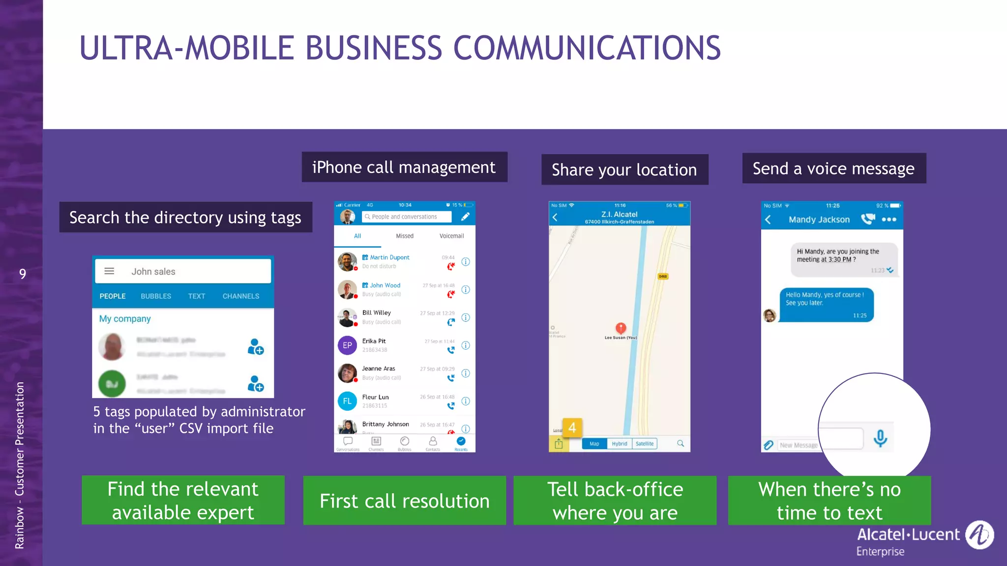 Alcatel Lucent Rainbow | PDF