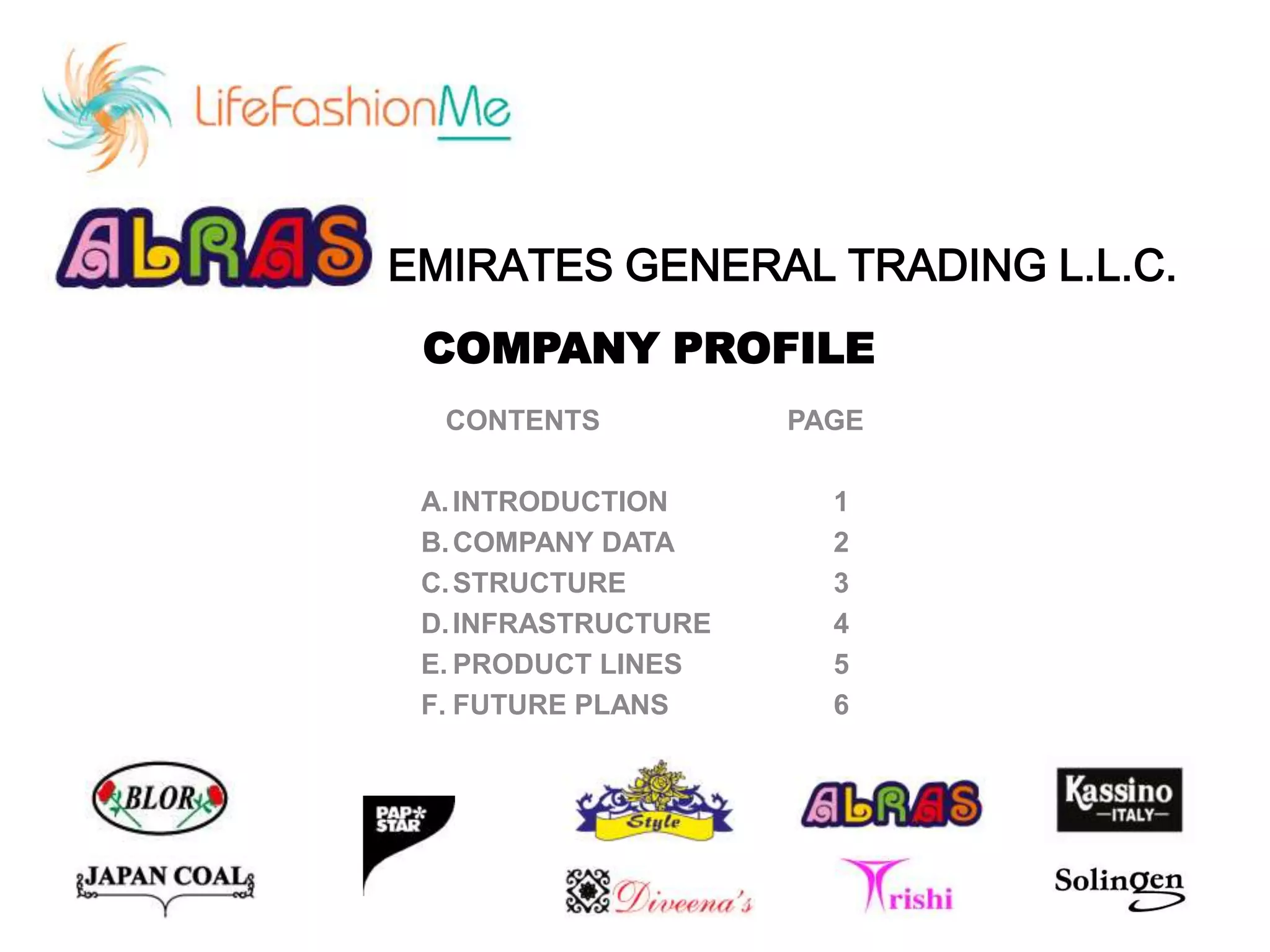 Alras Emirates General Trading - Company Profile | PPTX