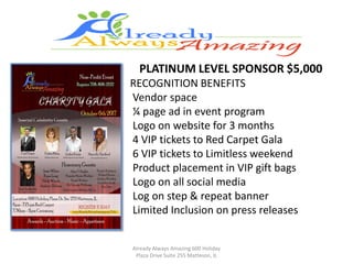 Already always amazing updated sponsorship package | PDF
