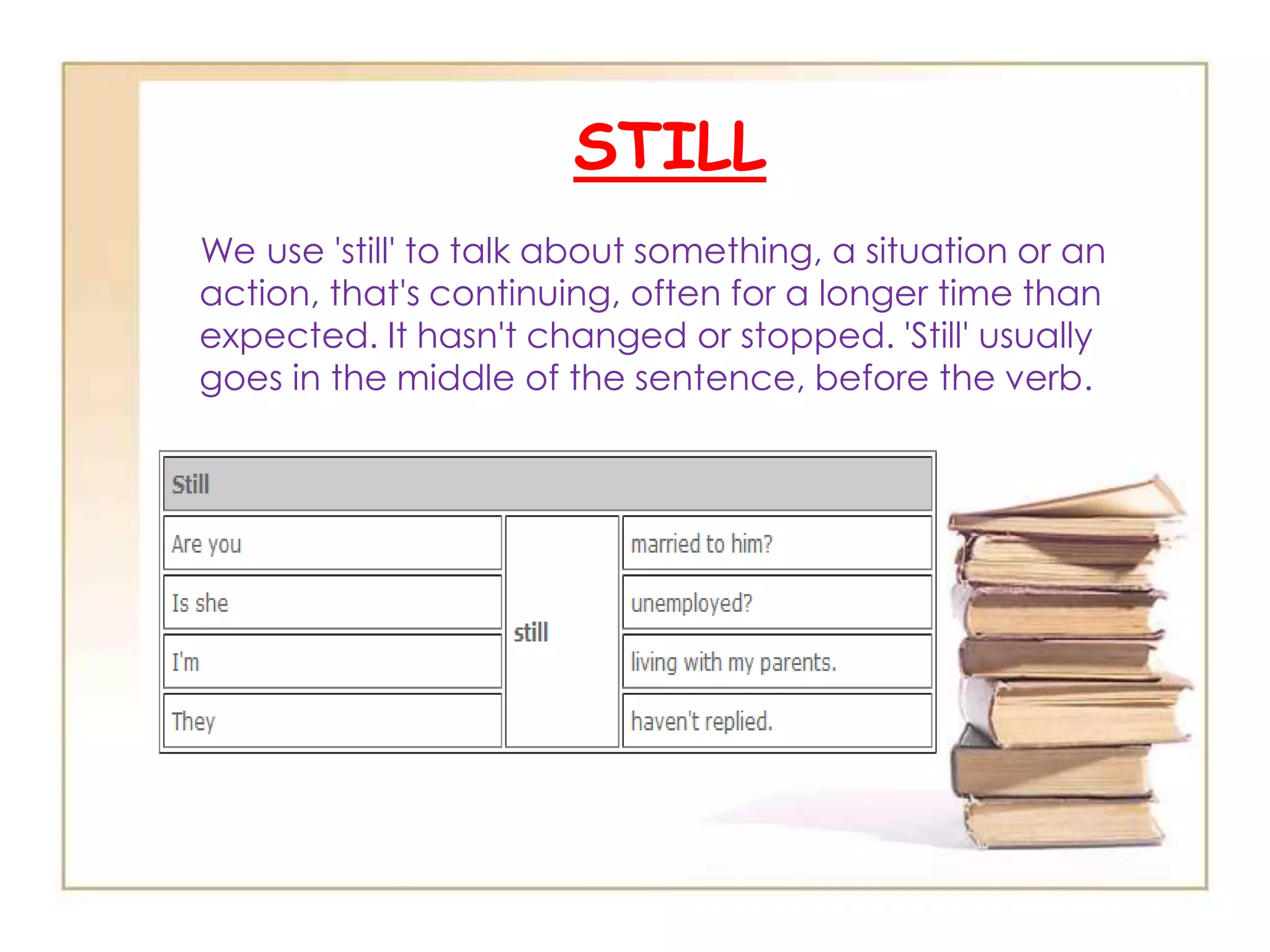 Already – still yet | PPTX