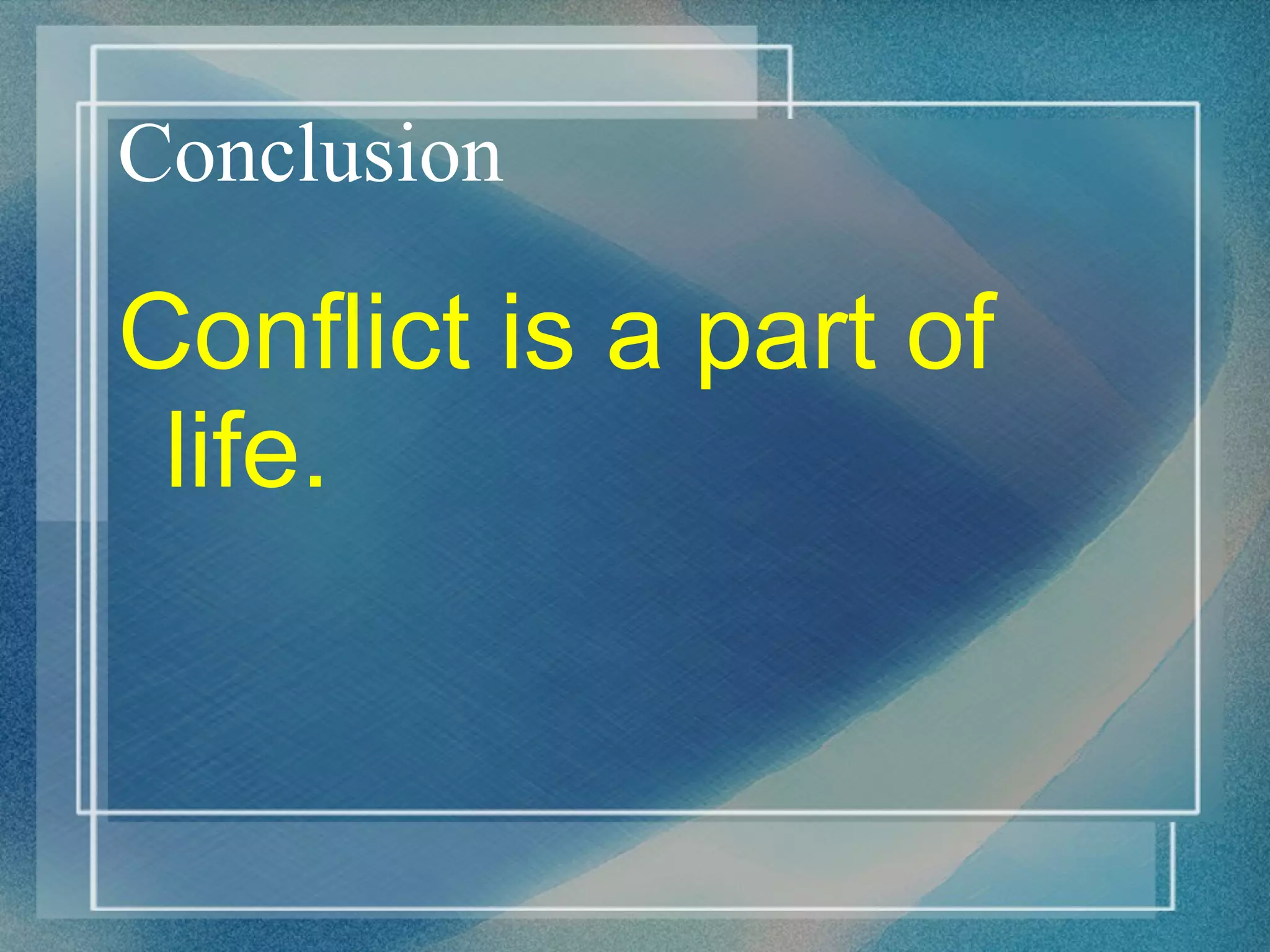 Resolving Conflict | PPS | War and Conflicts