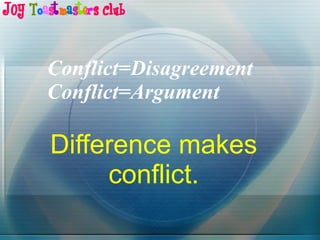 Resolving Conflict | PPS | War and Conflicts
