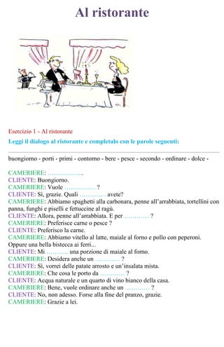 Al ristorante | PDF