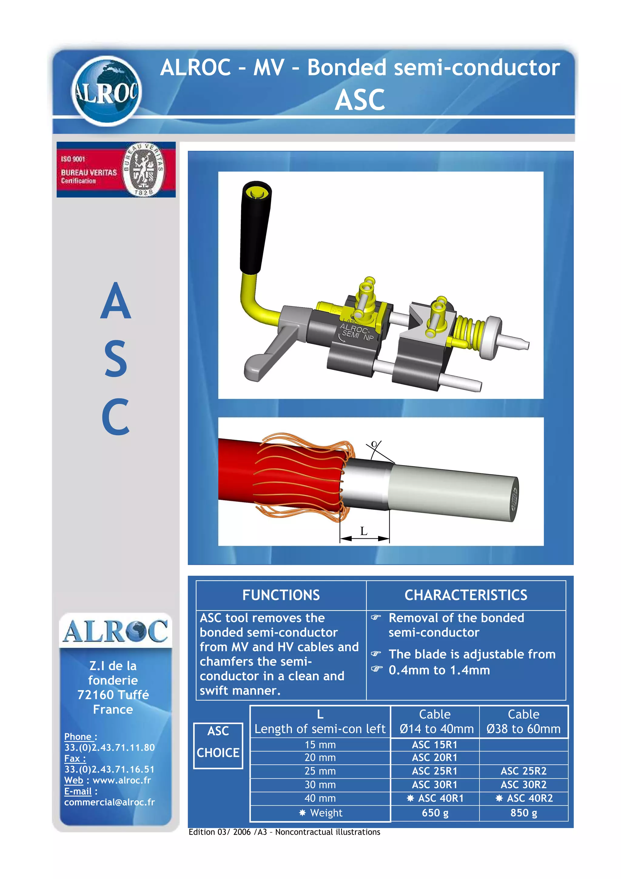 Alroc ASC Bonded Semi-Conductor Screen Removal Tool - Alroc Bonded ...
