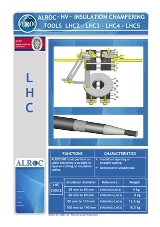 Alroc Insulation Chamfering Tools-8YR0-NO4 (LHC4) | PDF
