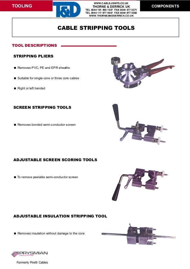 Alroc PG Cable Sheath Stripping Tools For LV HV Power Cables
