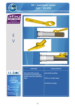 Alroc Tools - Cable Stripping & Preparation Tools For LV HV Cable ...