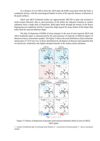 MODELS OF REFLECTION OF KIMBERLITE PIPES OF NORTH-EAST OF BOTSWANA IN ...