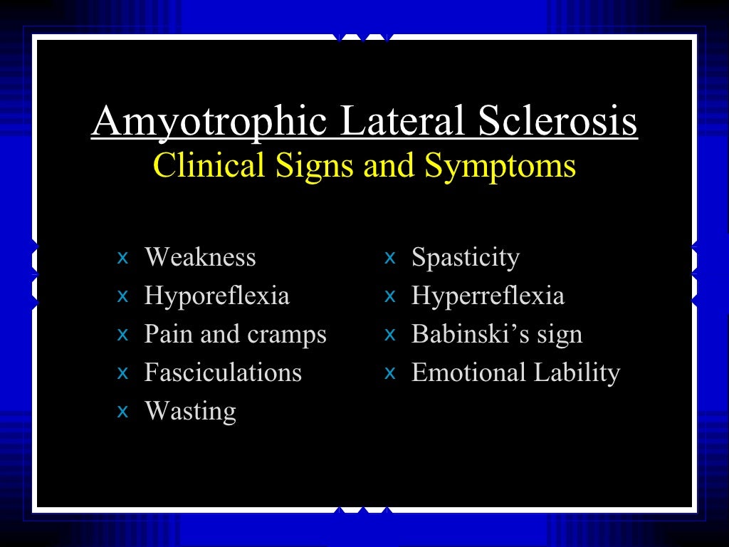 Amyotrophic Lateral Sclerosis Amyotrophic Lateral Sclerosis