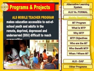 Alternative Learning System Mobile Teacher and ALS- Differently-Abled ...