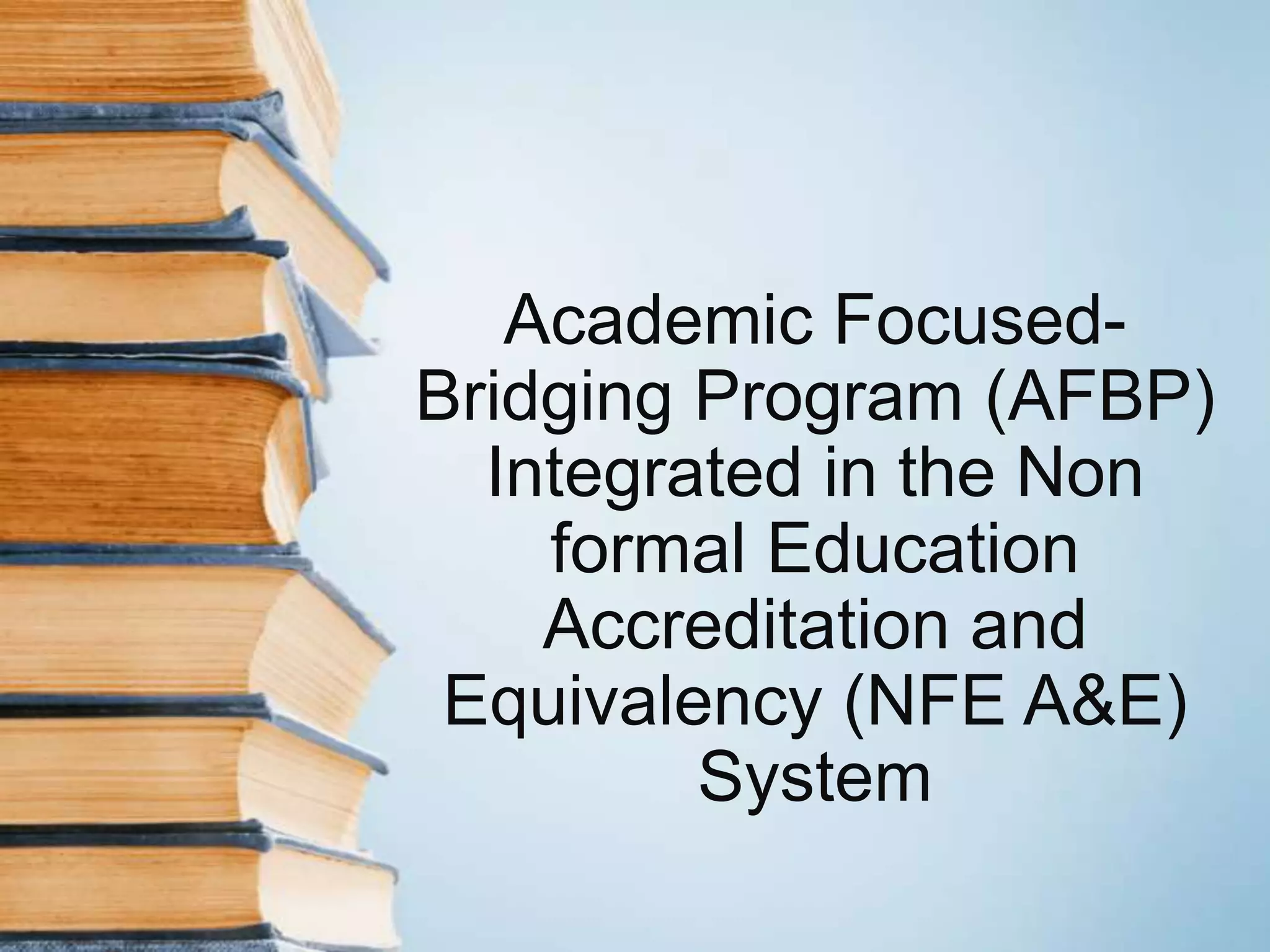 Academic Focused Bridging Program (AFBP | PPT