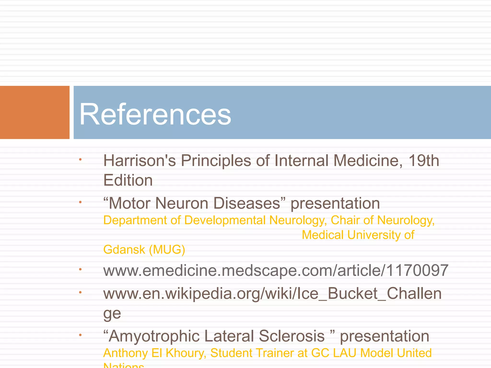 ALS - amyotrophic lateral sclerosis | PPT