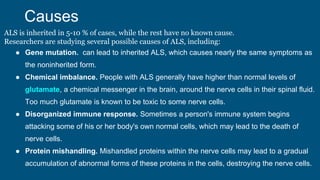 amyotrophic lateral sclerosis & Gehrig's disease & moror neuron disease ...