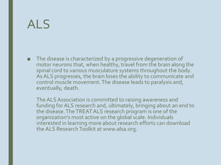 ALS Association Research Efforts | PPT