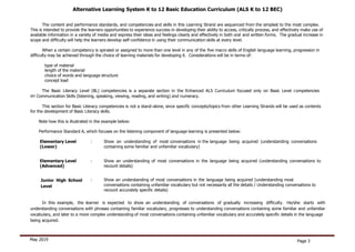 Alternative Learning System-COMPETENCIES L1-L6 | PDF
