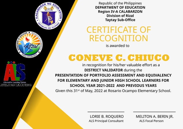 ALS-PPA-CertificateALS Accreditation and Equivalency Program: Junior High School.pptx
