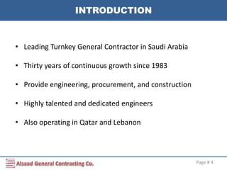 Al saad general contracting | PPTX