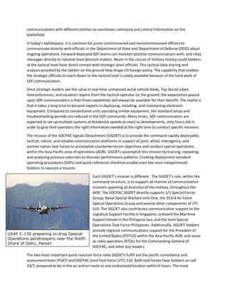 OPERATION PACIFIC GUARDIAN: TRAINING A JOINT SPECIAL OPERATIONS FORCE ...